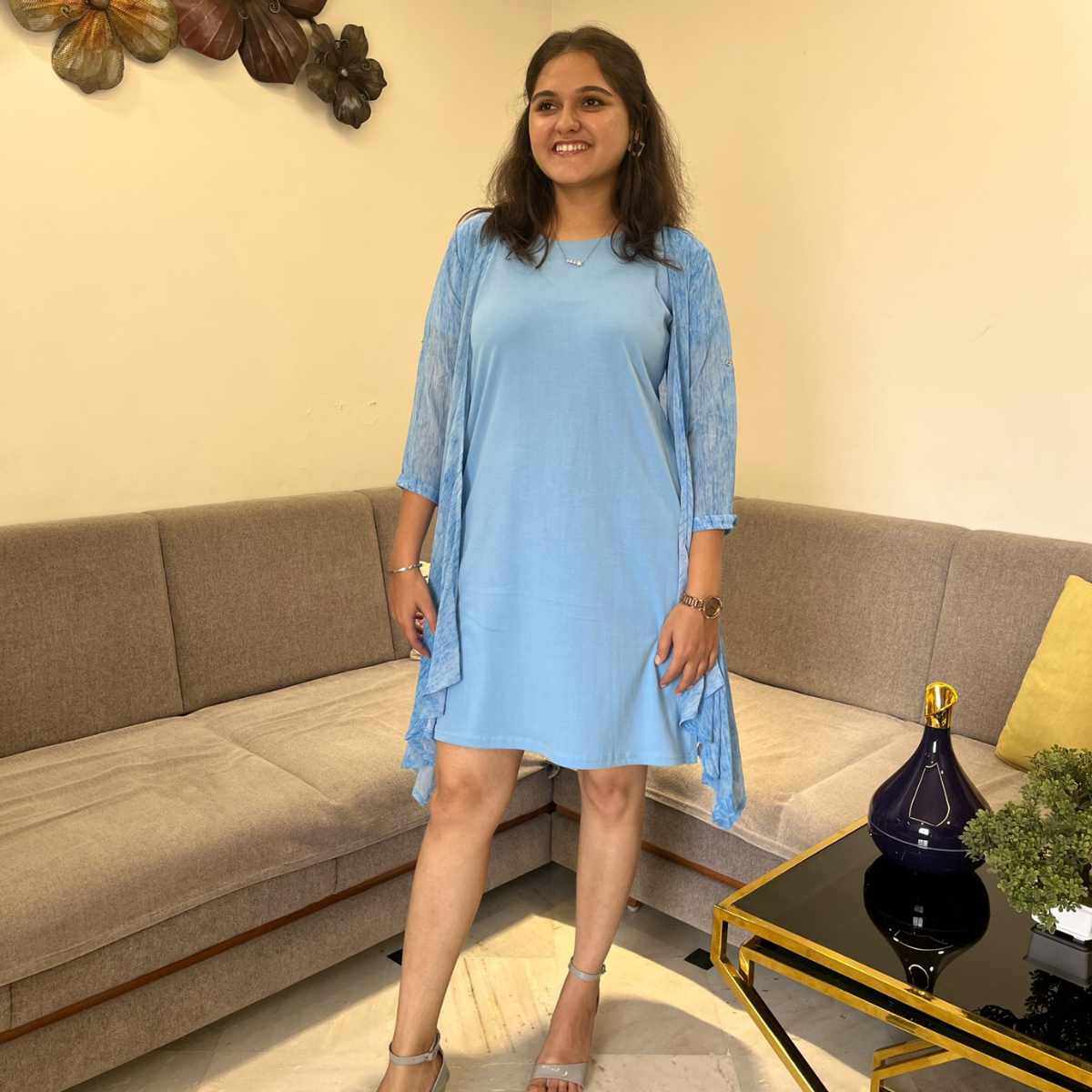 Sapphire Sky Tshirt Dress – GlamZei