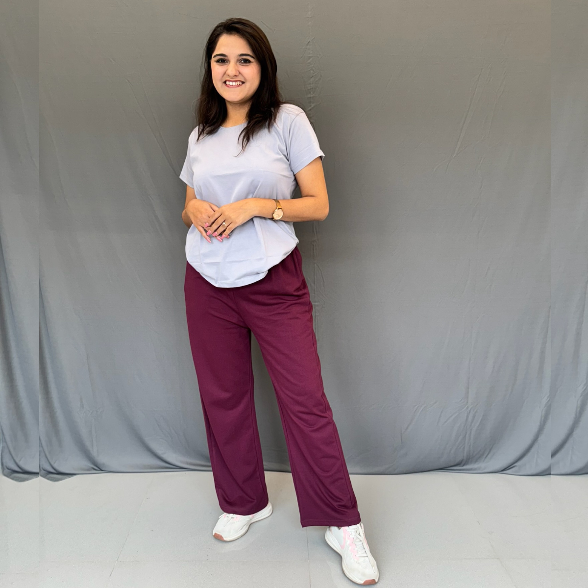 Buy Pants for Women Online - Burning Burgundy Pants – GlamZei