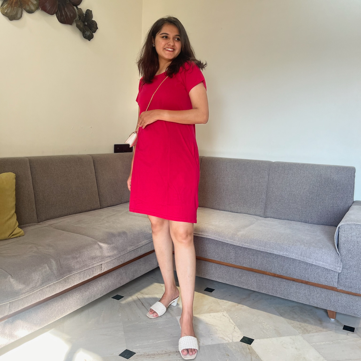 Viva Magenta Tshirt Dress (Pantone Color of the Year 2023) – GlamZei